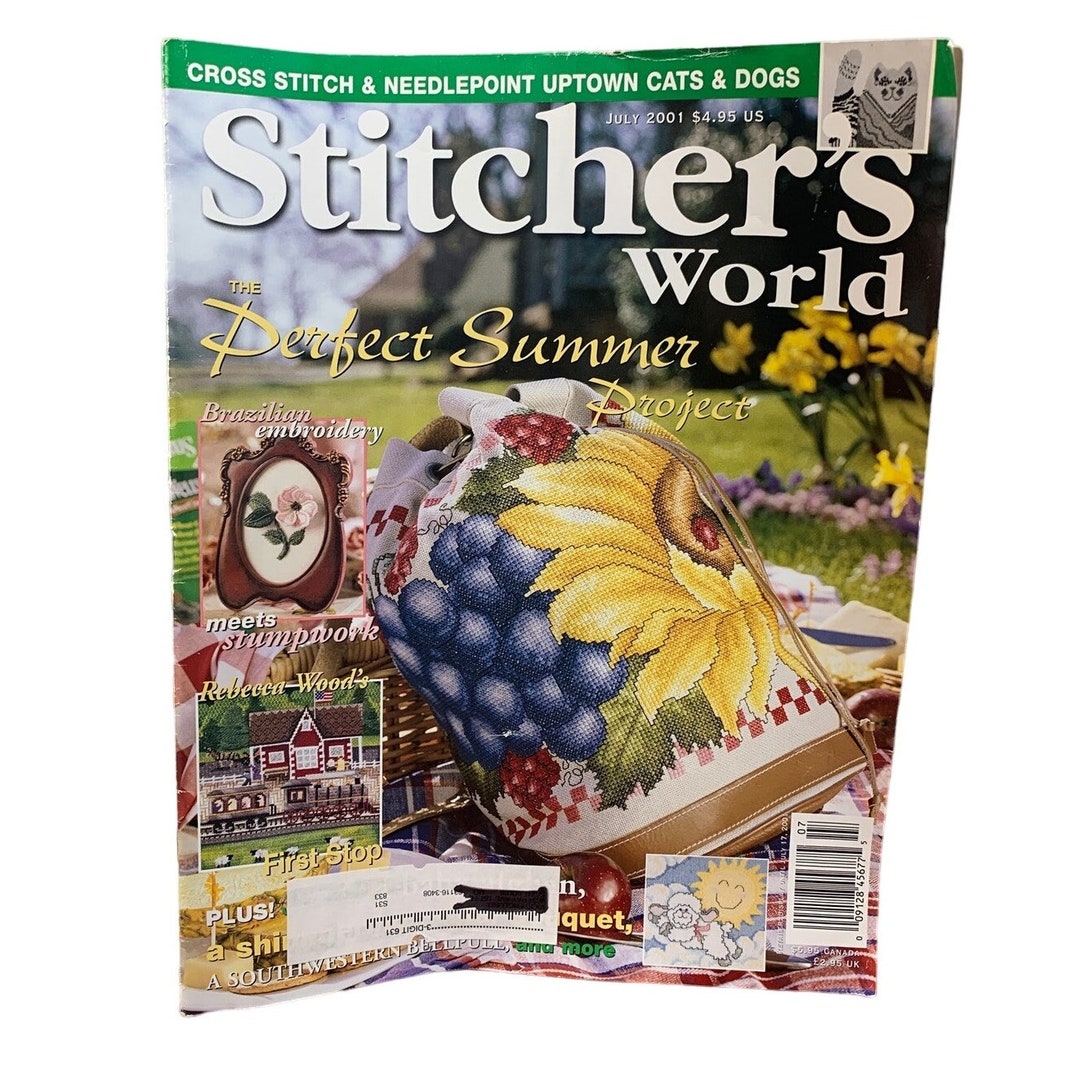 Vintage July 2001 Stitcher's World Magazine Perfect Summer Cross-stitch ...