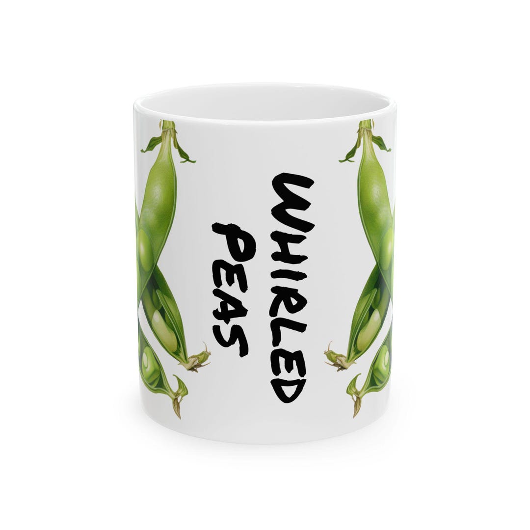 Whirled Peas Ceramic Mug, Fun Gift for Gardeners, Veggie Lovers ...