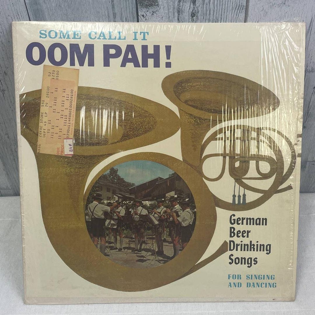 Vintage Some Call It OOM PAH! German Beer Drinking Songs Singing LP ...