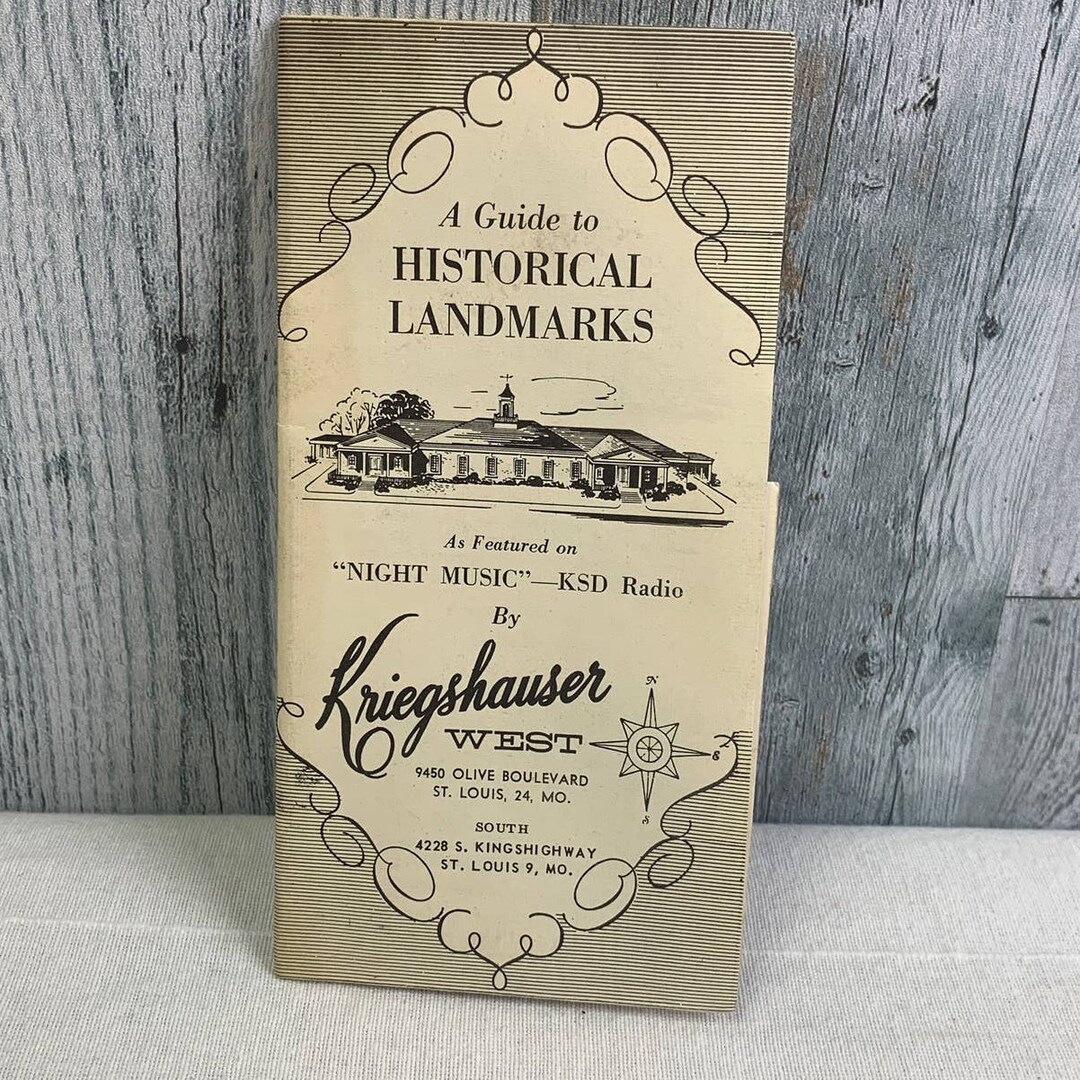 1960s Guide to St Louis Historical Landmarks Clif St James KSD Radio 55 ...