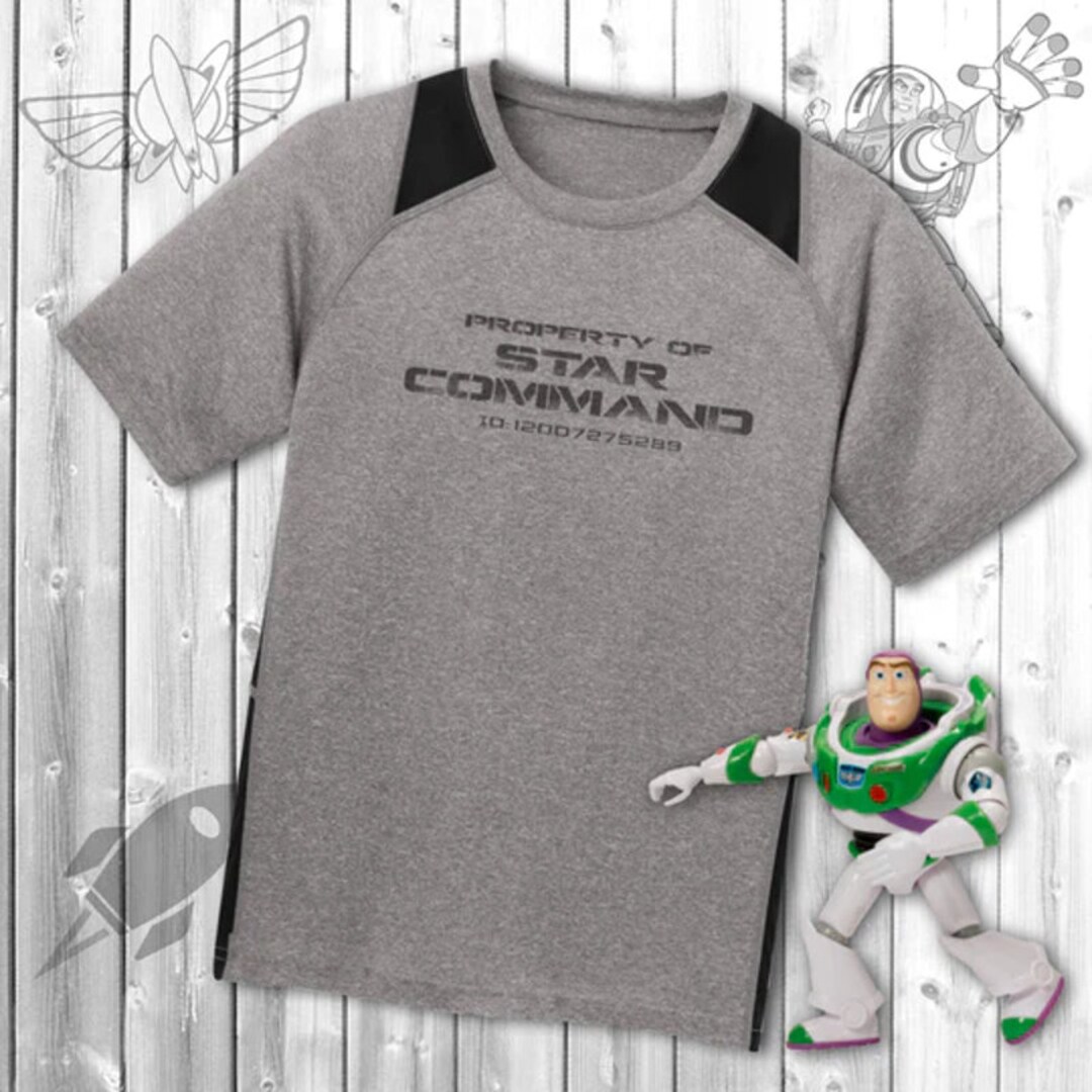 New Hand Printed Kids XS Buzz Lightyear Star Command Crew Neck Movie T ...