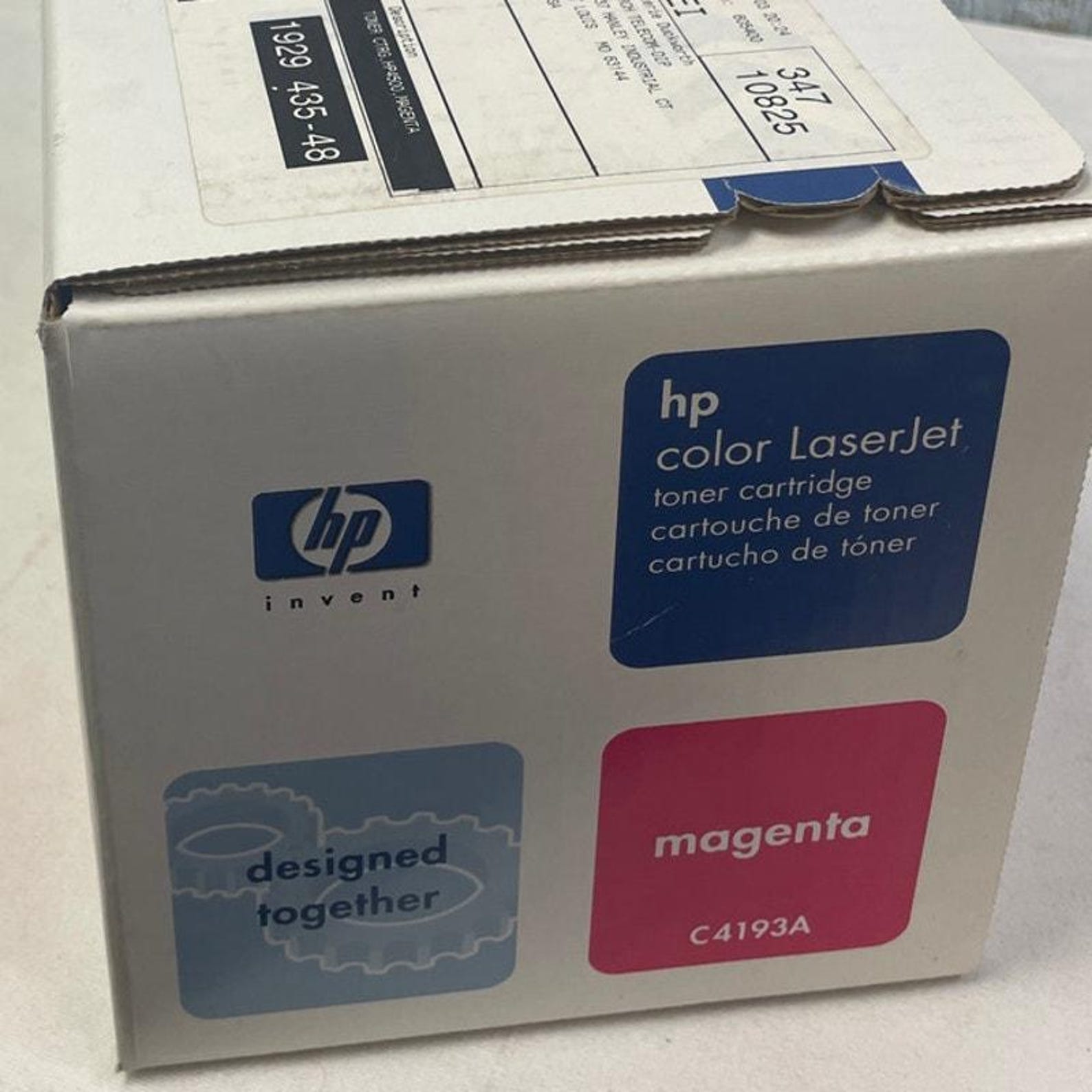 Vintage 2003 HP Color Laserjet 4500 4550 Magenta C4193A Toner Cartridge ...