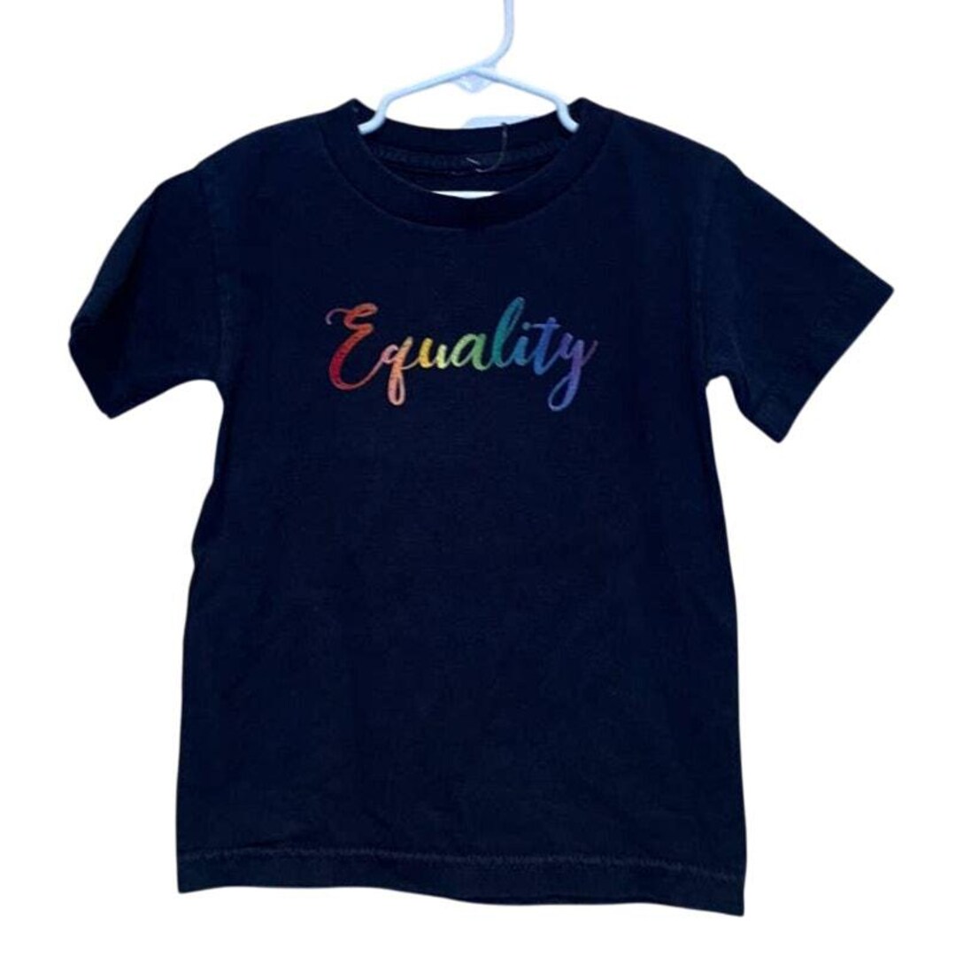 Handmade Upcycled Child 5T Rainbow Equality Pride Cotton Blend Short ...