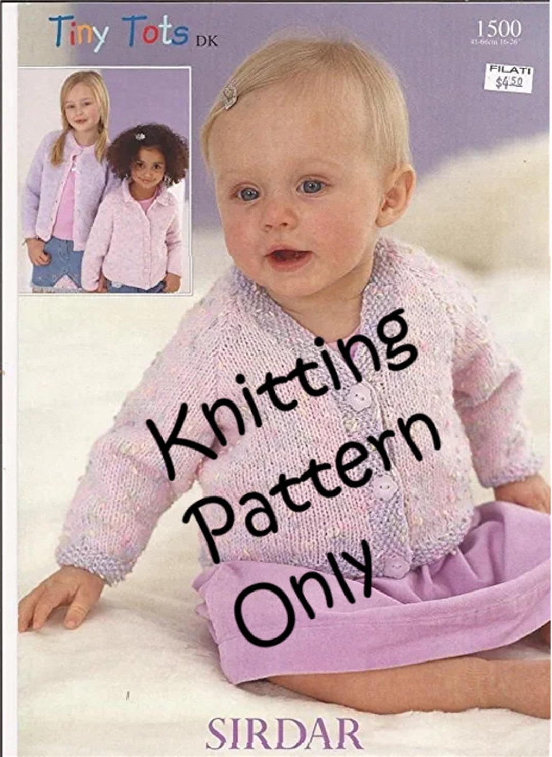 New Sirdar Tiny Tots DK Knitting Pattern 1500 Cardigans Nb-6yrs Baby Sweaters - Etsy