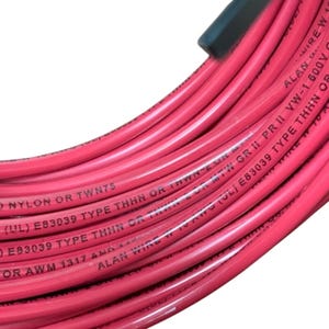 New 54’ Red Pink 10 AWG THHN THWN Stranded Copper Alan Wire - Open Box ...