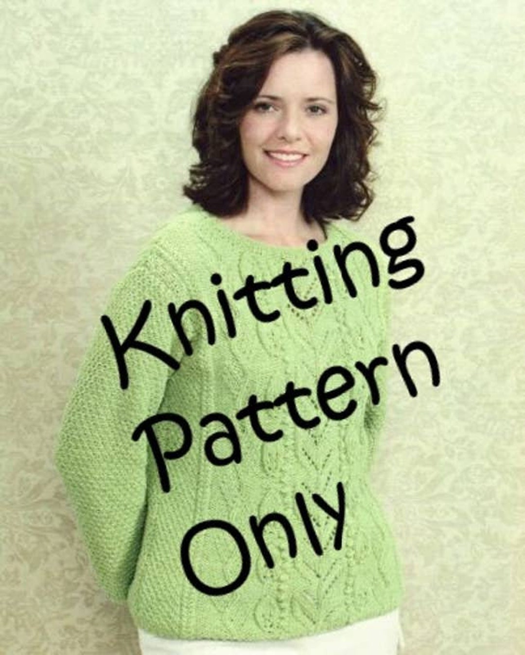 New Susan Mills Reynolds Mandalay Botanical Aran 82309 Sweater Knitting ...