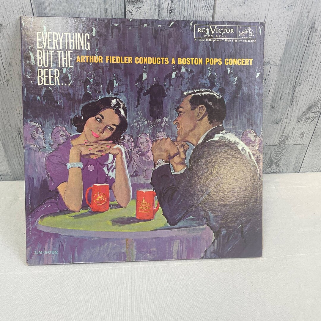 Vintage 1960 Everything but the Beer Fiedler Boston Pops Vinyl LP 2 ...