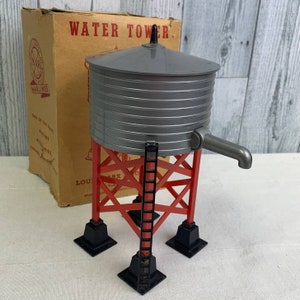 Vintage Louis Marx Marlines Plastic Water Tower 065 W Original Box ...
