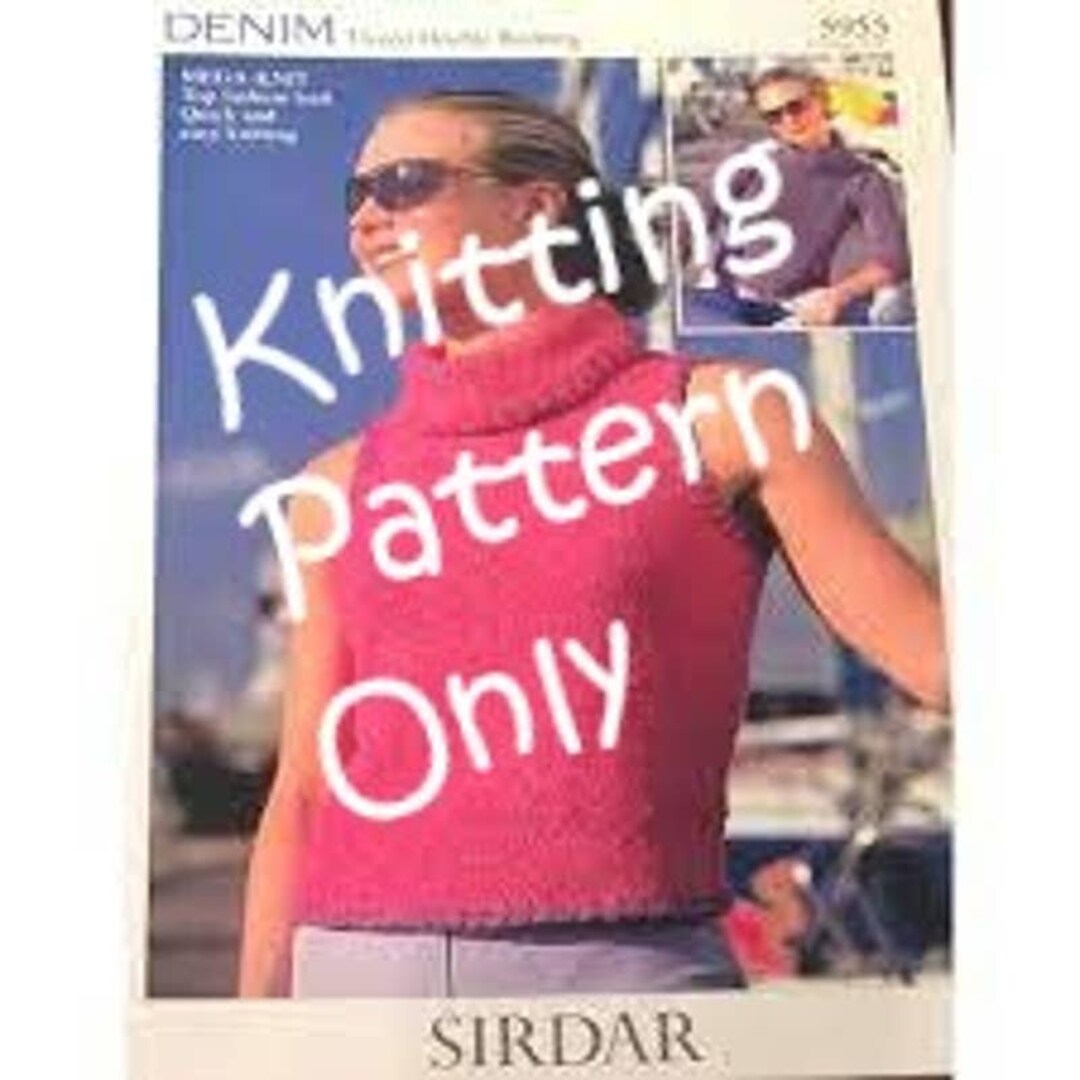 Sirdar Leaflet 5955 Denim Tweed Double Knitting Sweater and Top Pattern - Etsy