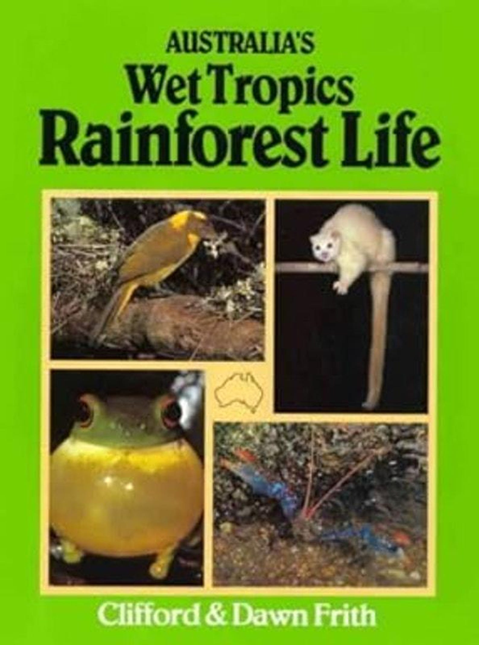 1992 Australia's Wet Tropics Rainforest Life by Frith Paperback Book ...