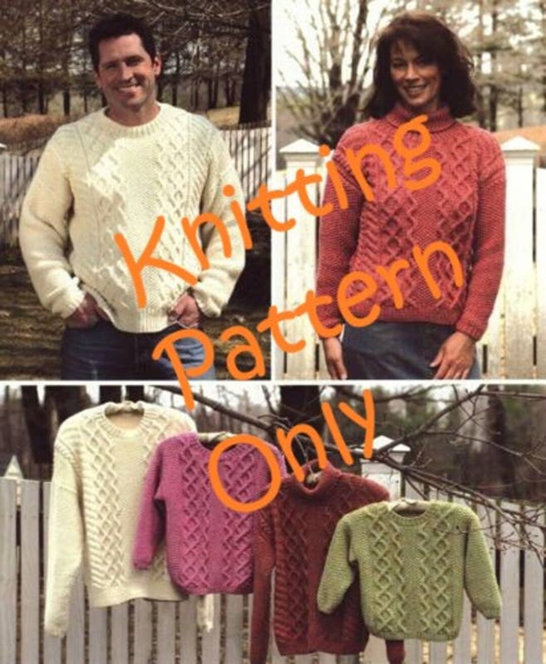 New Susan Mills for Reynolds Rapture Easy Aran Family 82290 Knitting ...