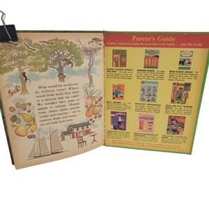 Vintage 1964 the Wonder Book of Trees Hardback Book by Cynthia & Alvin ...