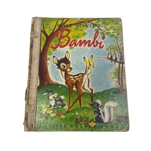 4 Vintage 1940s Little Golden Hansel Gretel Bambi Kids Books - Poor ...