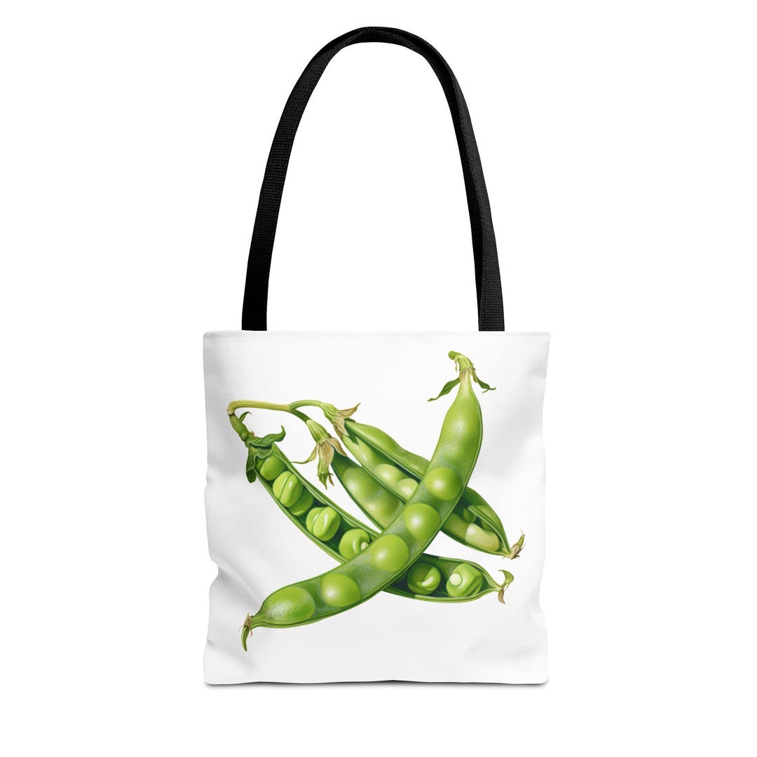 Whirled Peas World Peace Tote Bag | Green Pea Illustration, Vegetable ...