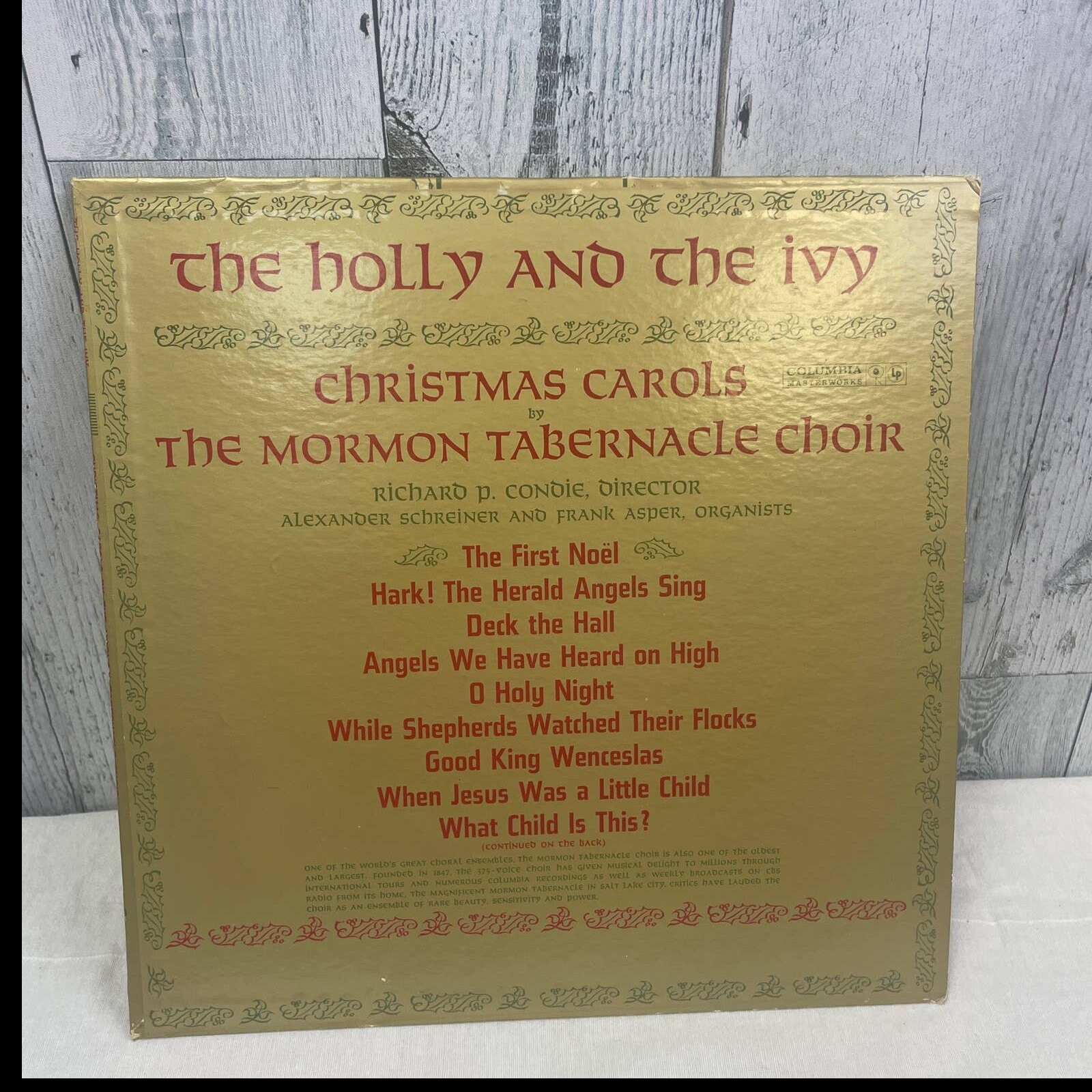 Vintage the Holly the Ivy Christmas Carols Mormon Tabernacle - Etsy
