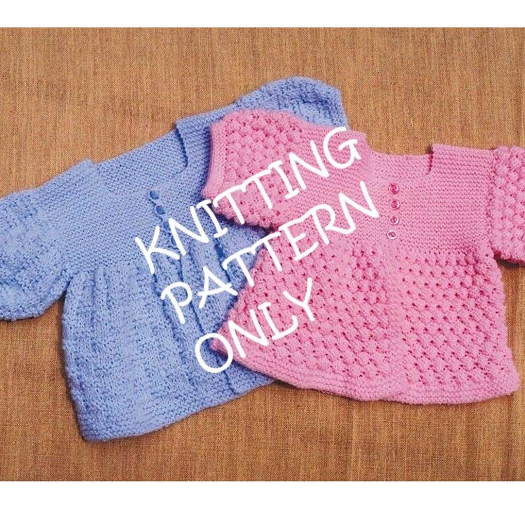 NWT Annie Dempsey Oat Couture Simple Sacques for Baby BB209 Knitting ...
