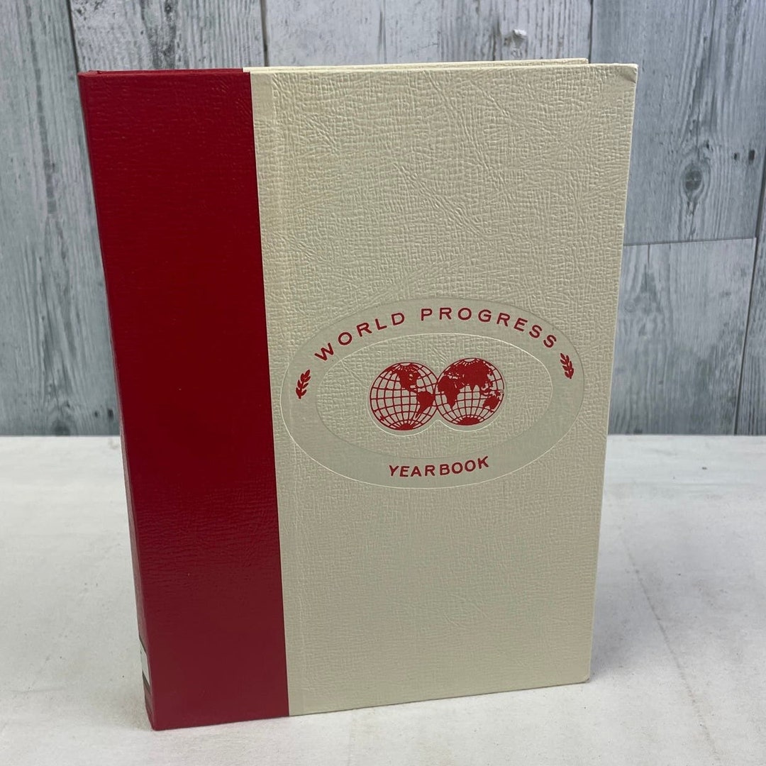 Vintage 1978 World Progress Yearbook Binder Spring Winter Summer Fall ...