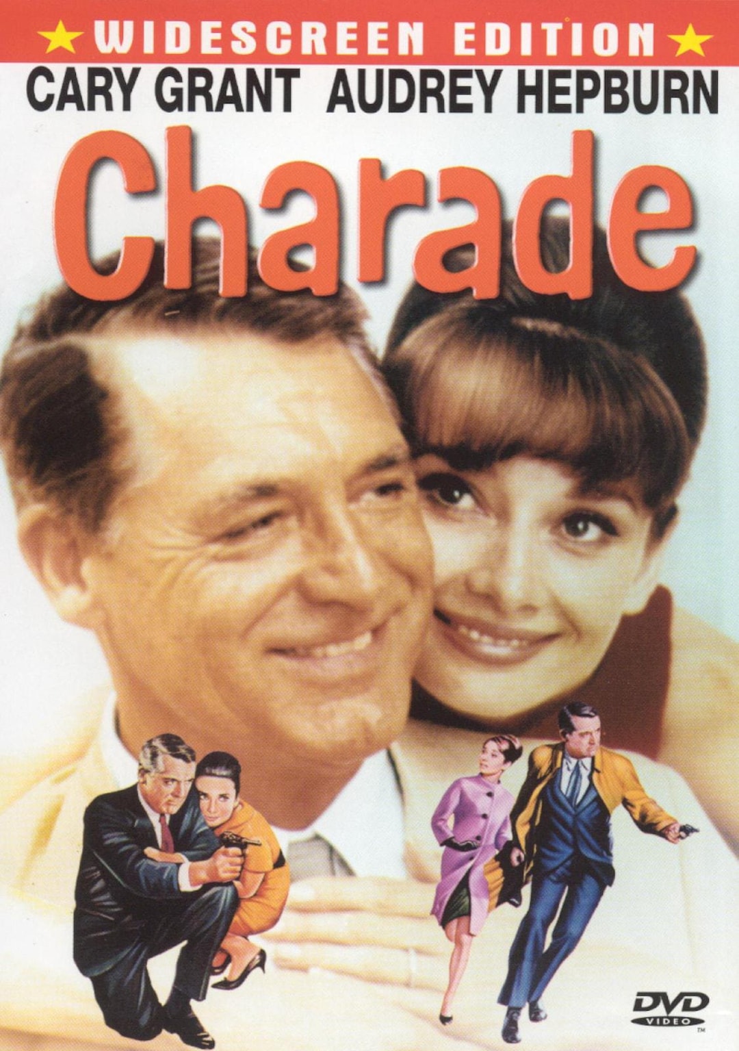 Charade DVD Widescreen Edition Cary Grant Audrey Hepburn 1963 Great Condition - Etsy