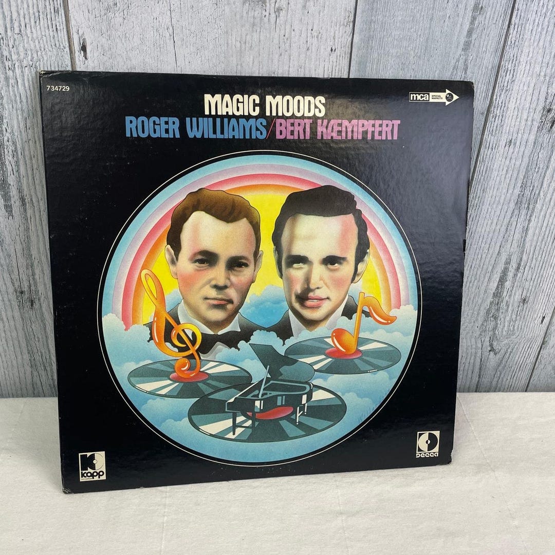 Vintage 1970 Magic Moods Roger Williams Bert Kaempfert LP Vinyl Record ...