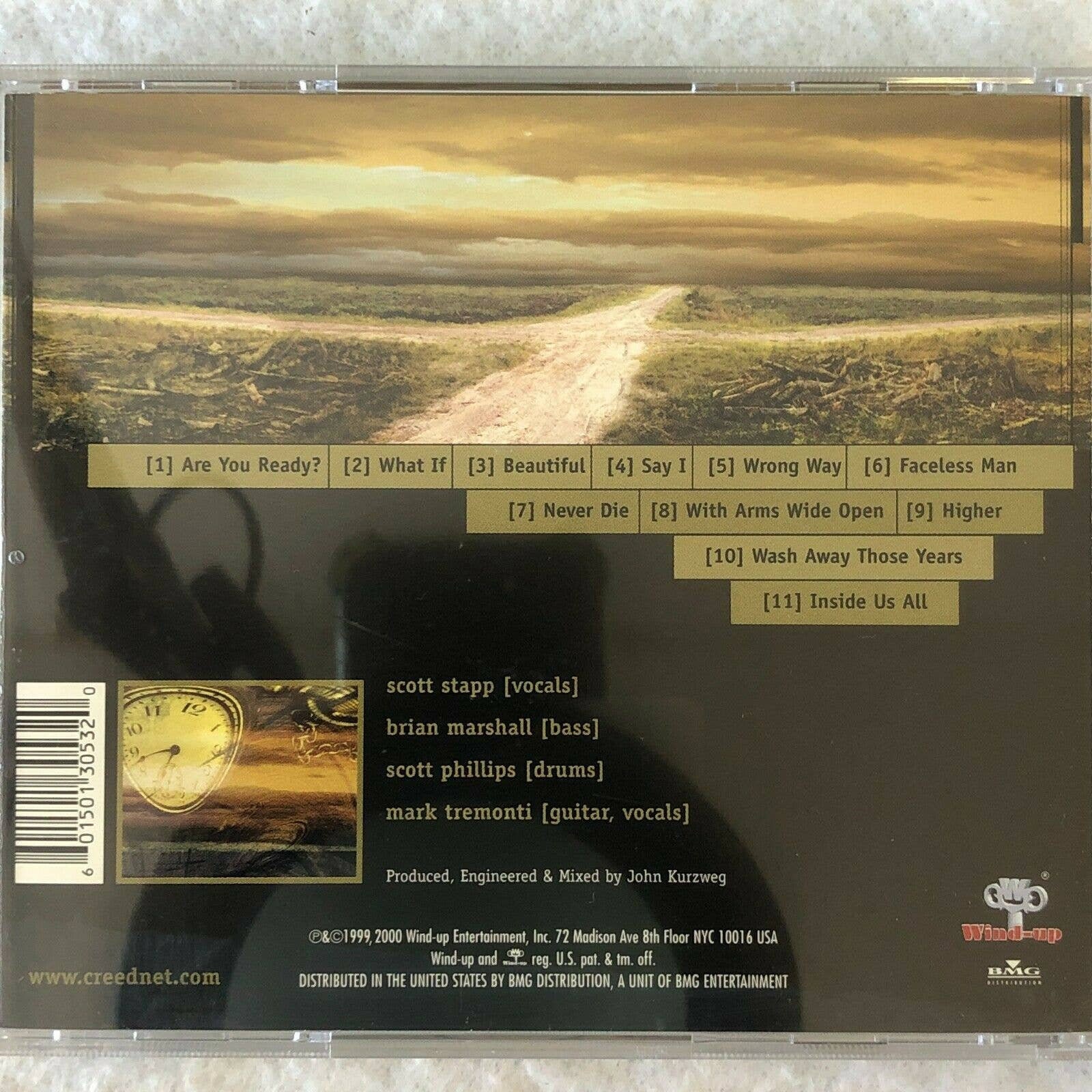 1999 Creed Human Clay CD Rock 11 Song Studio Album With Arms Wide Open ...