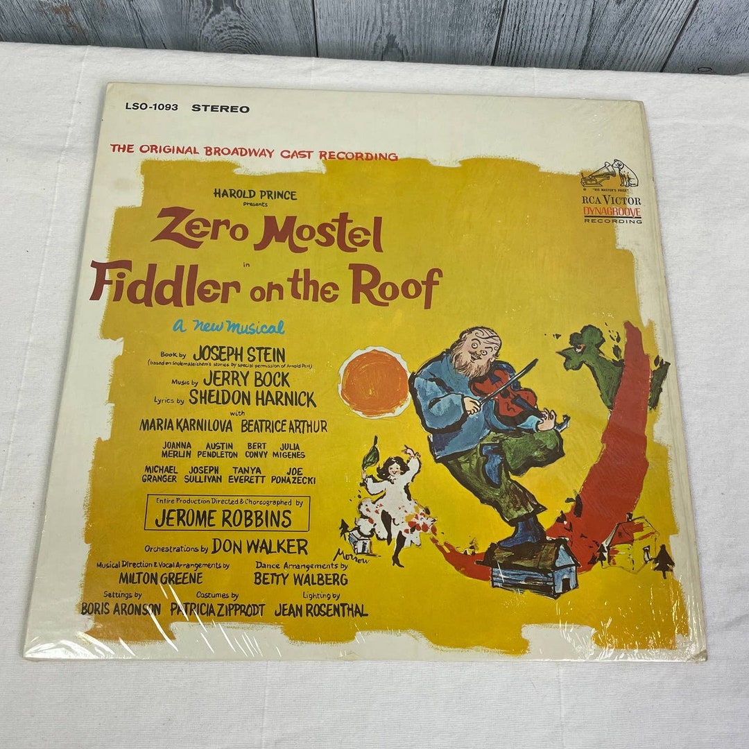 Vintage 1964 Zero Mostel in Fiddler on the Roof Musical Soundtrack ...