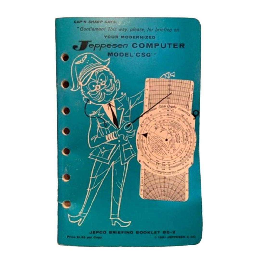 Vintage 1961 Jeppesen Computer Model Jepco Briefing Booklet Paperback ...