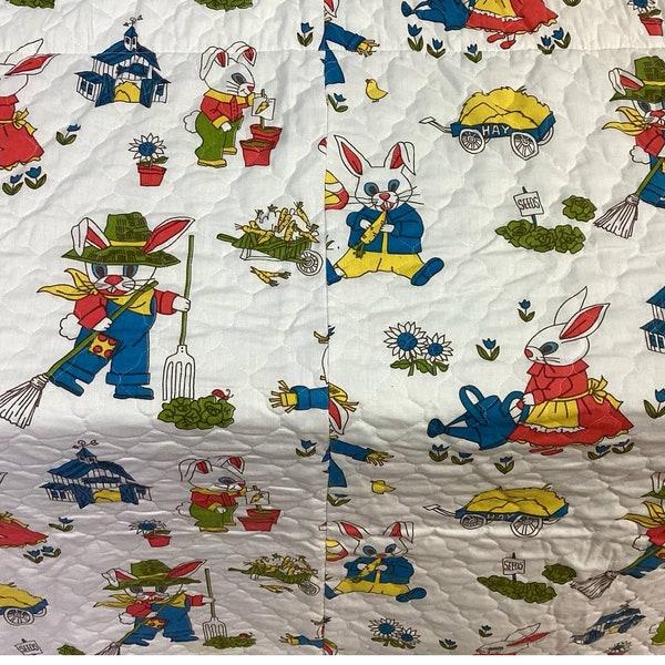 Rabbit Fabric Panels - Etsy