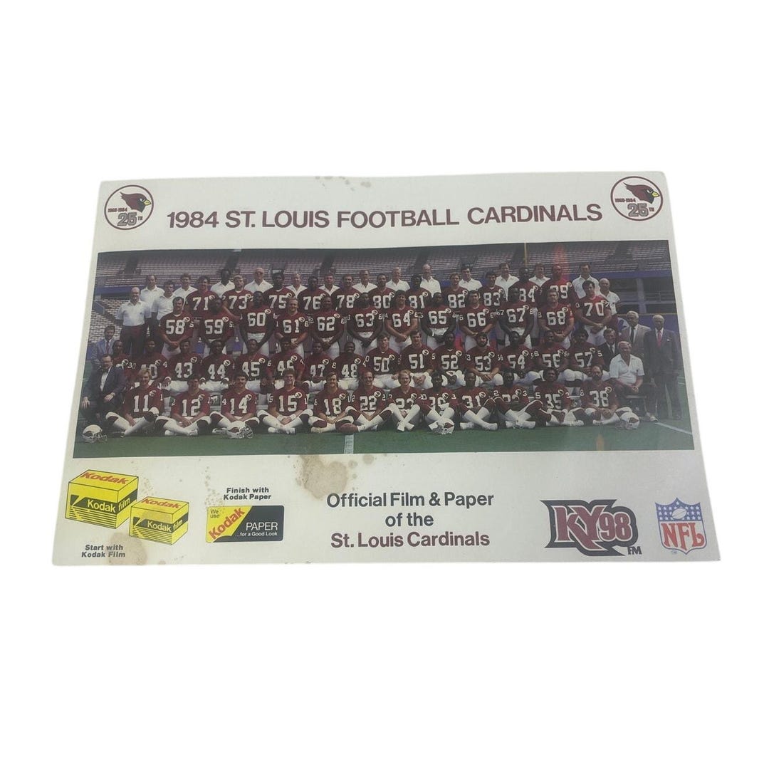 Vintage 1984 St Louis Football Cardinals Autographed Signed Official ...