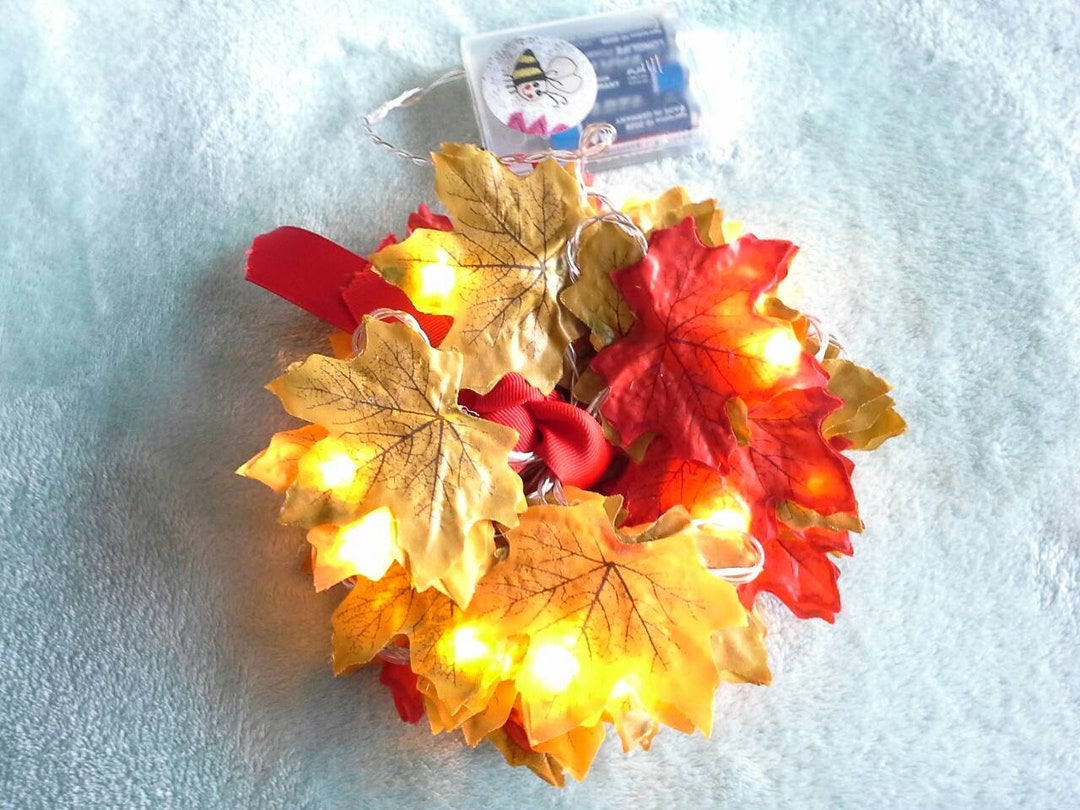 Autumn Leaves Fairy Lights, Winter Lights, Autumn Fairy Lights. Led ...