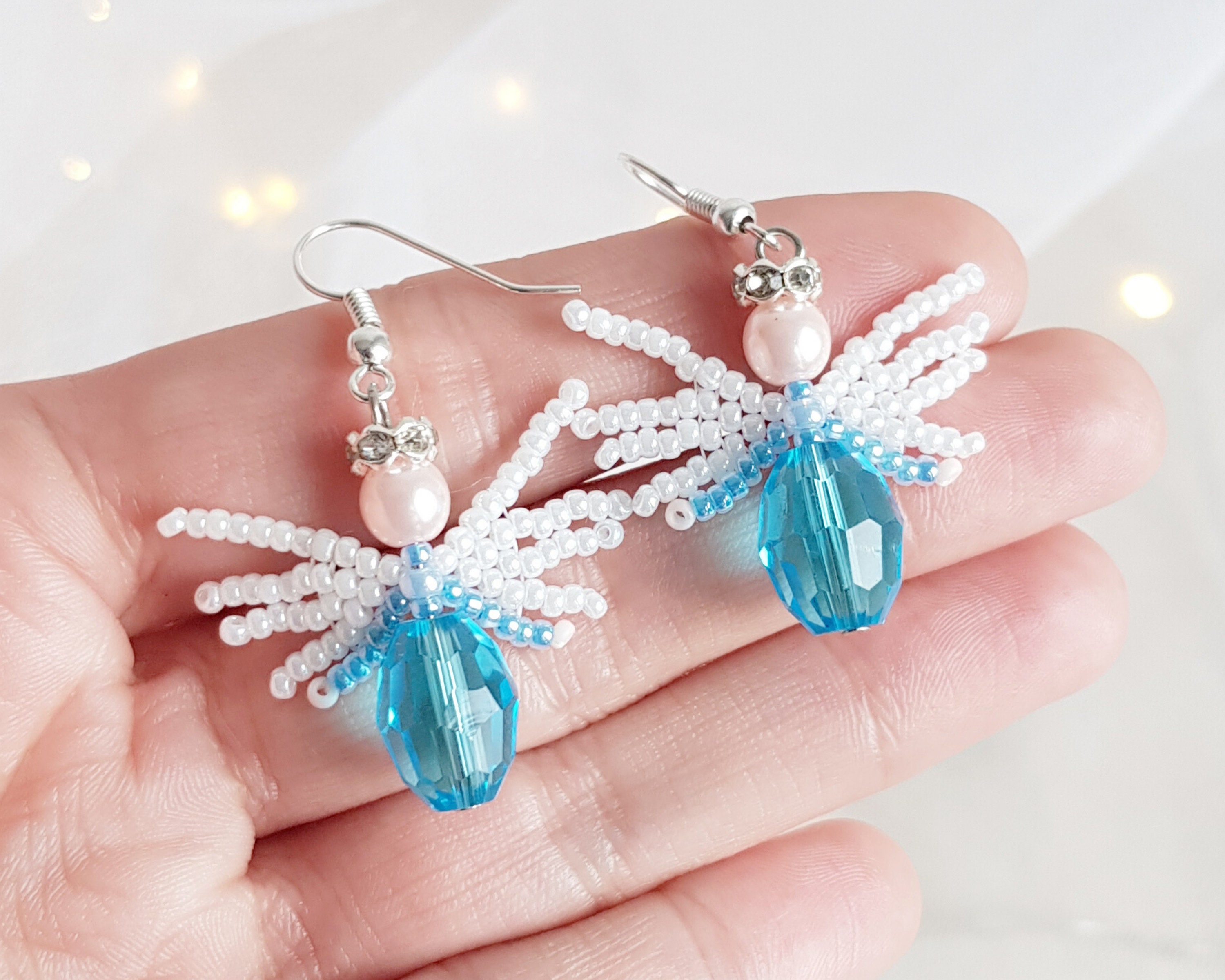 Angel Beading Pattern Christmas Angel Earrings Beading - Etsy