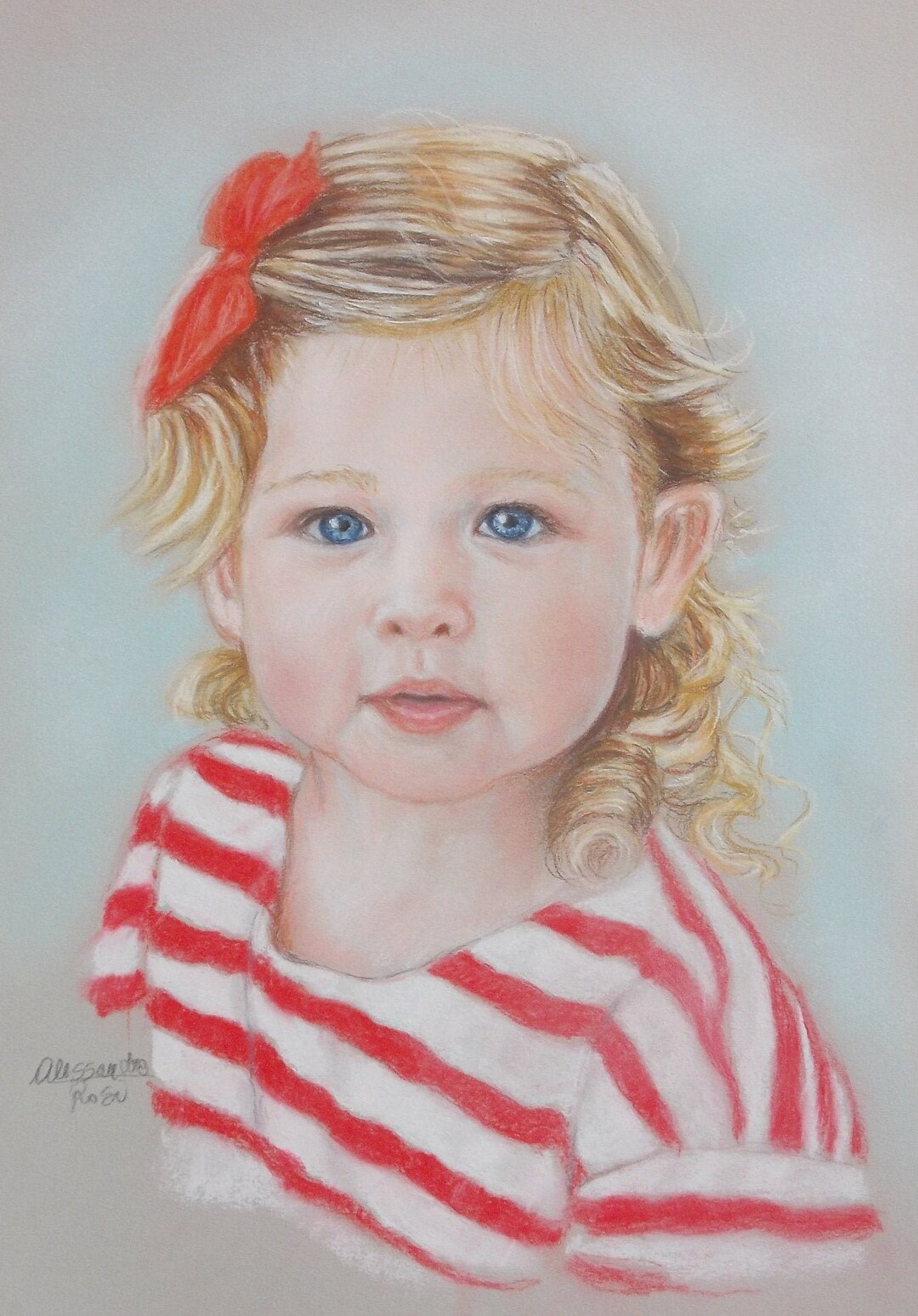 Custom Child Portrait, Baby Portrait From Photo, Kids Family Children ...