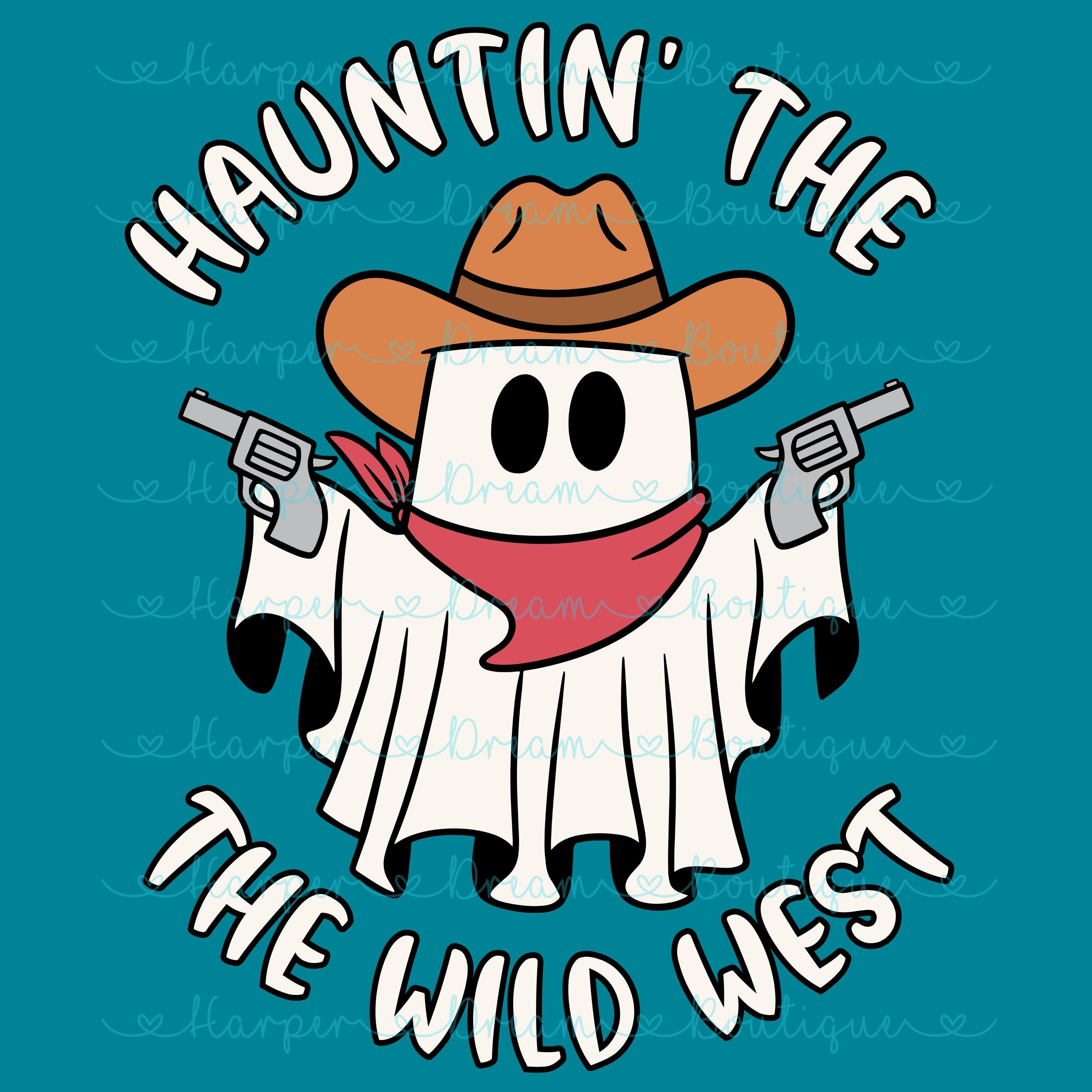 Bundle Spooky Skater/cowboy Ghost PNG | Checkered Design | Cute Fall ...