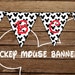 Mickey Mouse Party Banner - Print at Home - Etsy