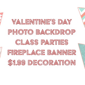DIY Printable Valentine's Pennant Banner - Etsy