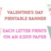 DIY Printable Valentine's Pennant Banner - Etsy