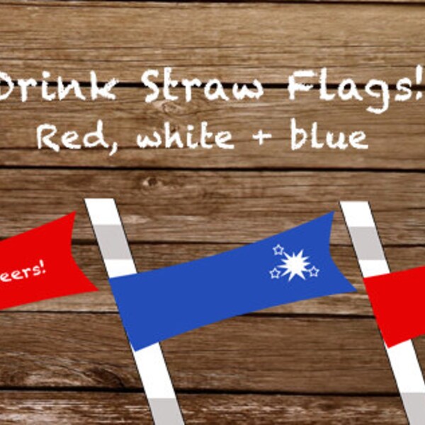 Printable Straw Flag - Etsy