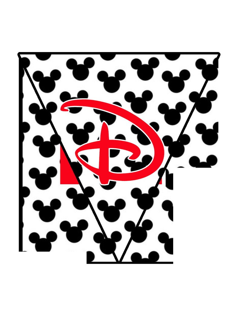 Mickey Mouse Party Banner - Print at Home - Etsy