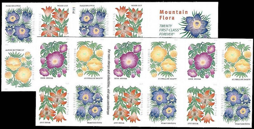 Mountain Flora Stamps Enhancing Collections, Invitations, Weddings ...