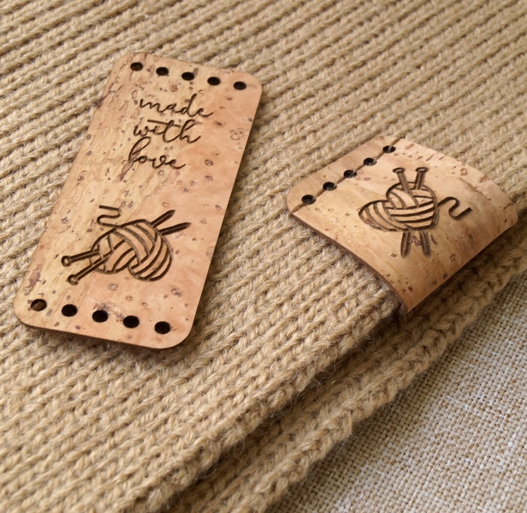 Labels for Handmade Items, Folding Labels, Vegan Product Tags, Knitting ...