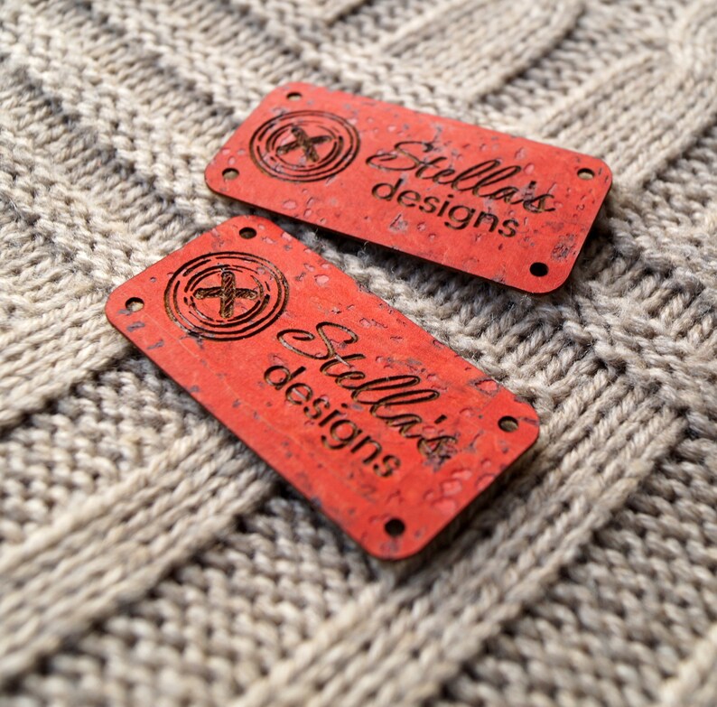 Vegan Labels for Knitted Items Custom Labels Knitting - Etsy