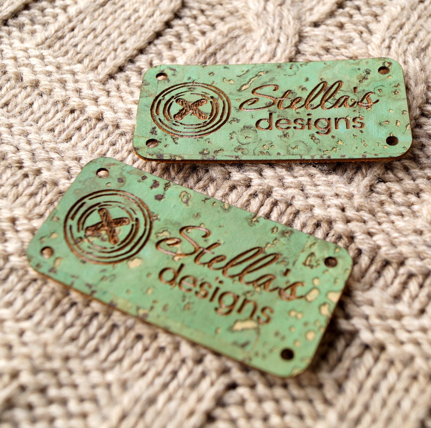 Vegan Labels for Knitted Items, Custom Labels, Knitting Labels ...