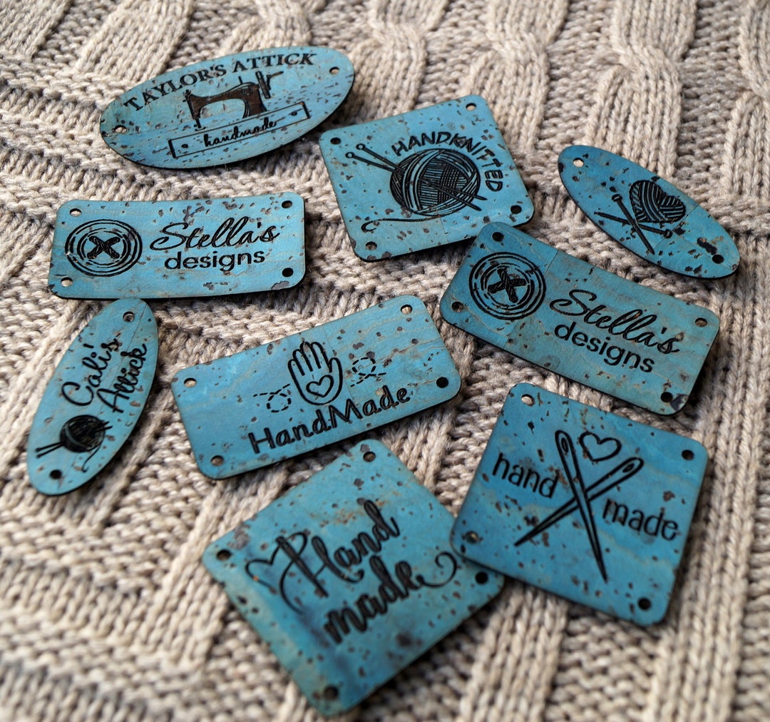 Custom Labels, Knitting Labels, Logo Labels,clothing Labels, Cork ...