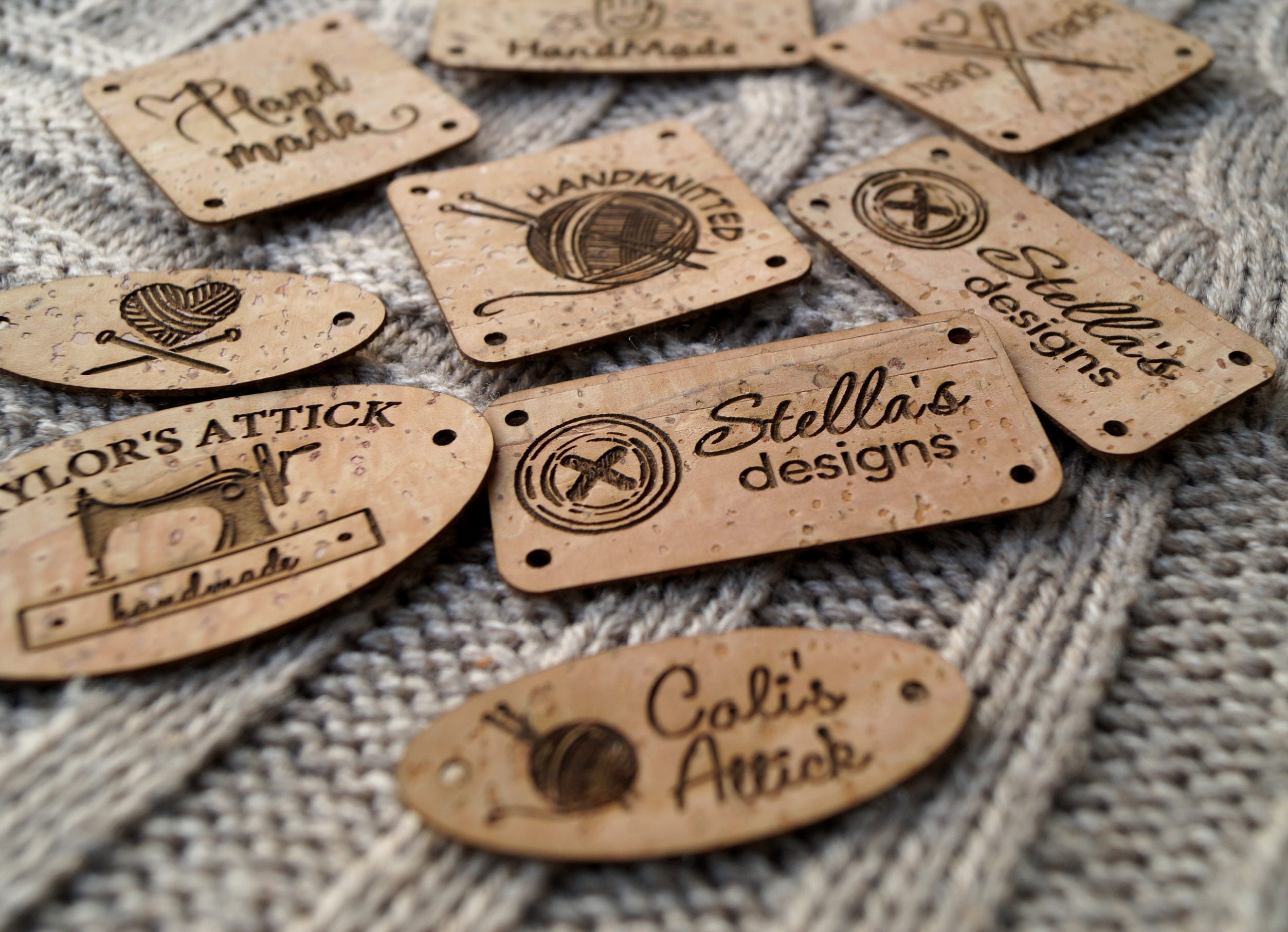 Custom Clothing Labels Custom Labels Knitting Labels Logo - Etsy UK