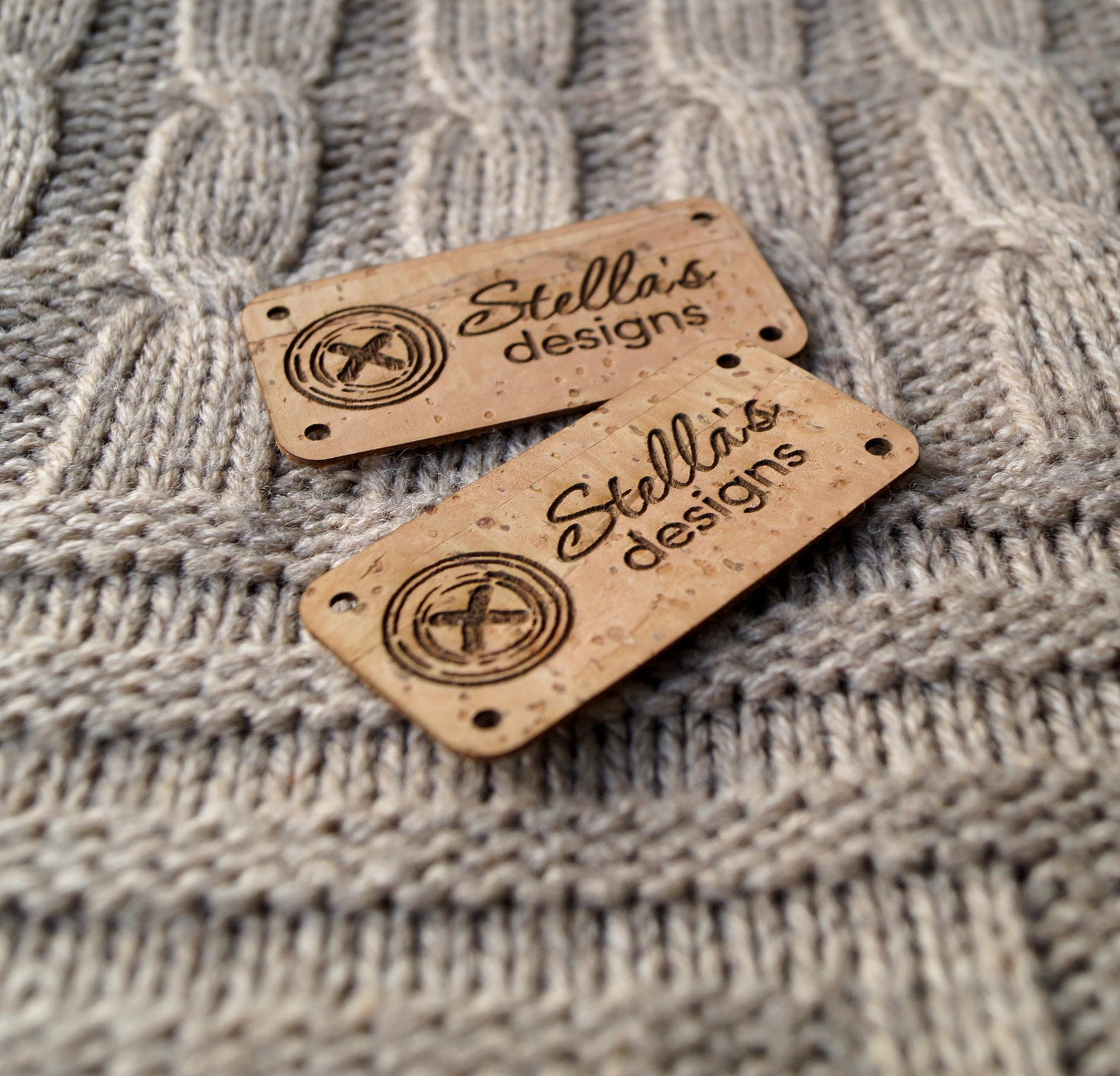Vegan Labels for Knitted Items, Custom Labels, Knitting Labels ...