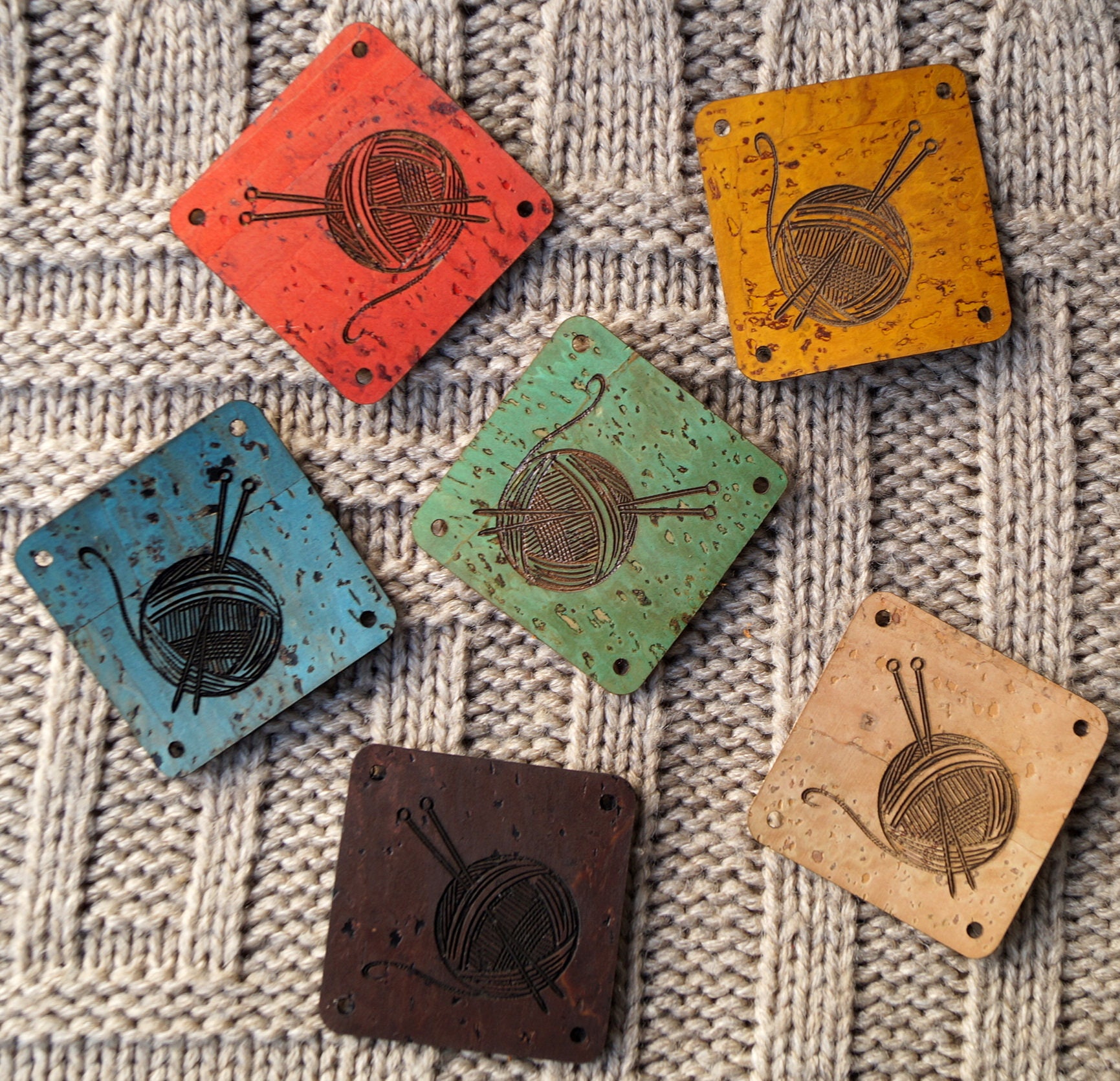 Custom Labels, Knitting Labels, Logo Labels,clothing Labels, Cork ...