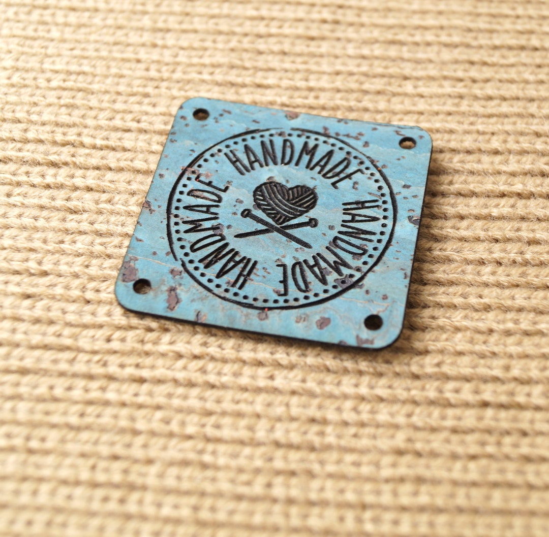 Personalized Sew on Labels, Custom Clothing Labels, Cork Leather Labels ...