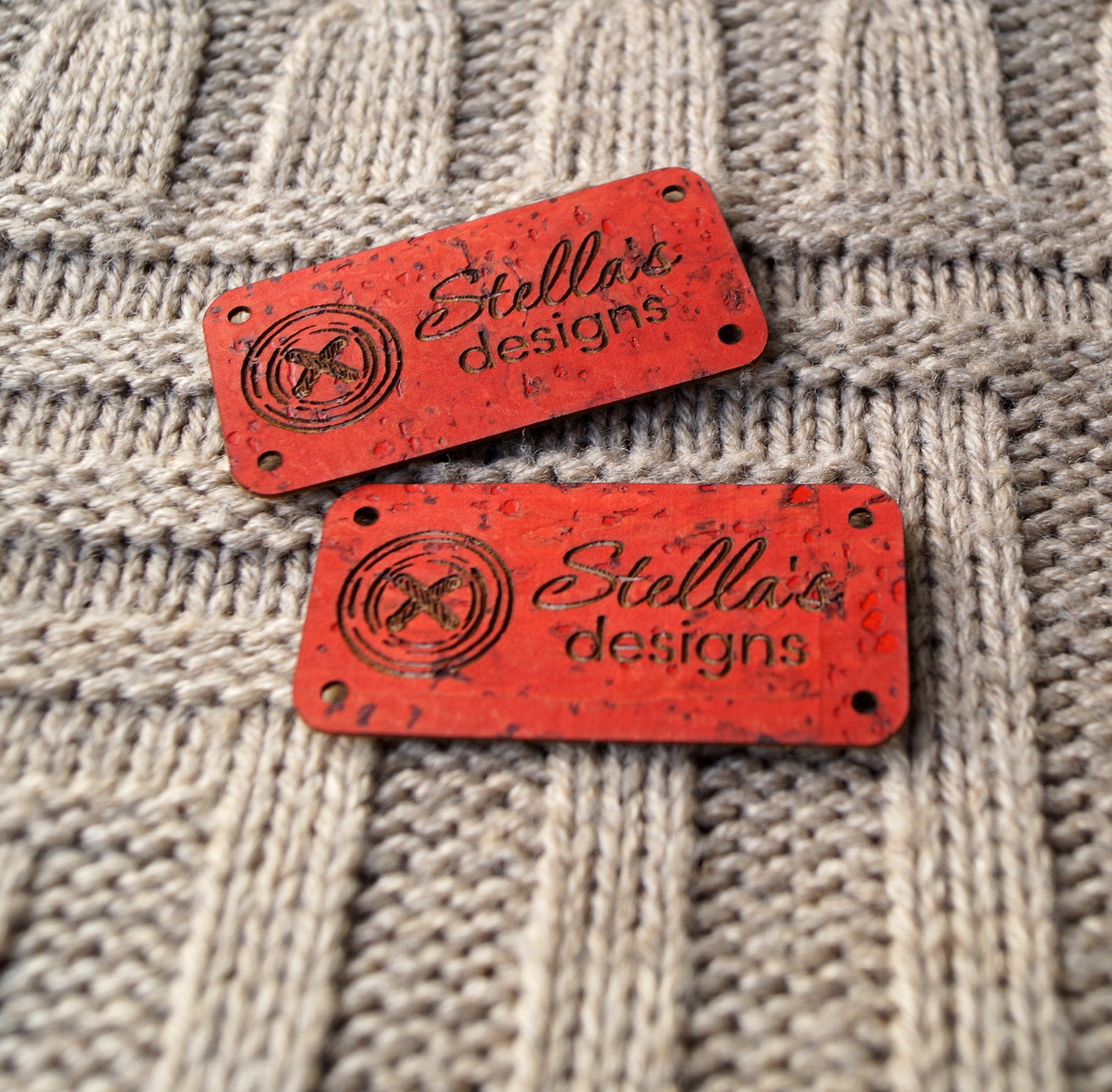 Vegan Labels for Knitted Items, Custom Labels, Knitting Labels ...