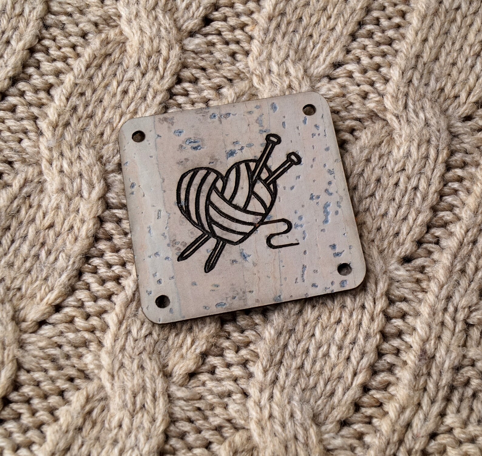 Product Labels for Handmade Items Vegan Cork Leather Labels - Etsy