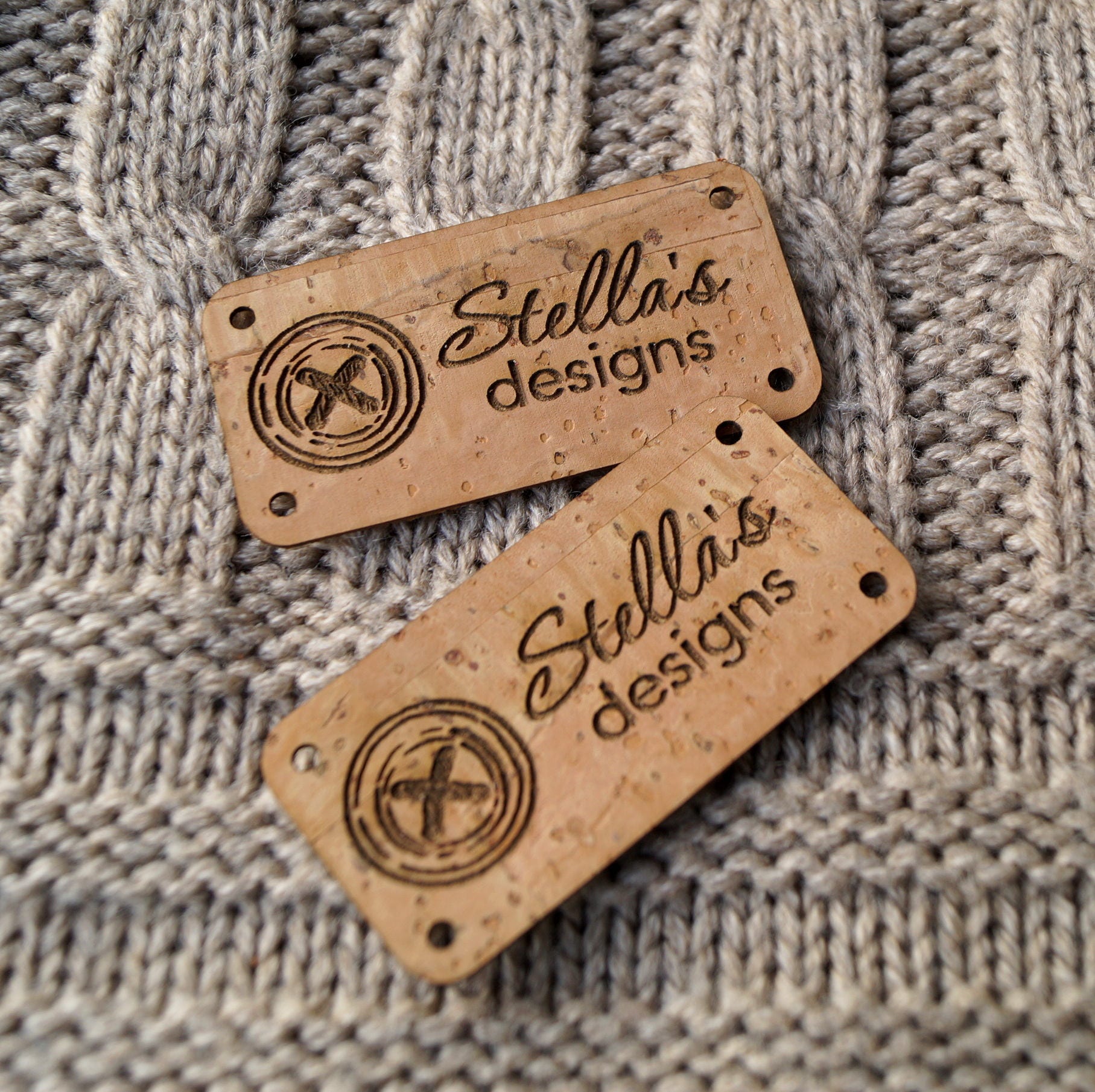 Vegan Labels for Knitted Items, Custom Labels, Knitting Labels ...