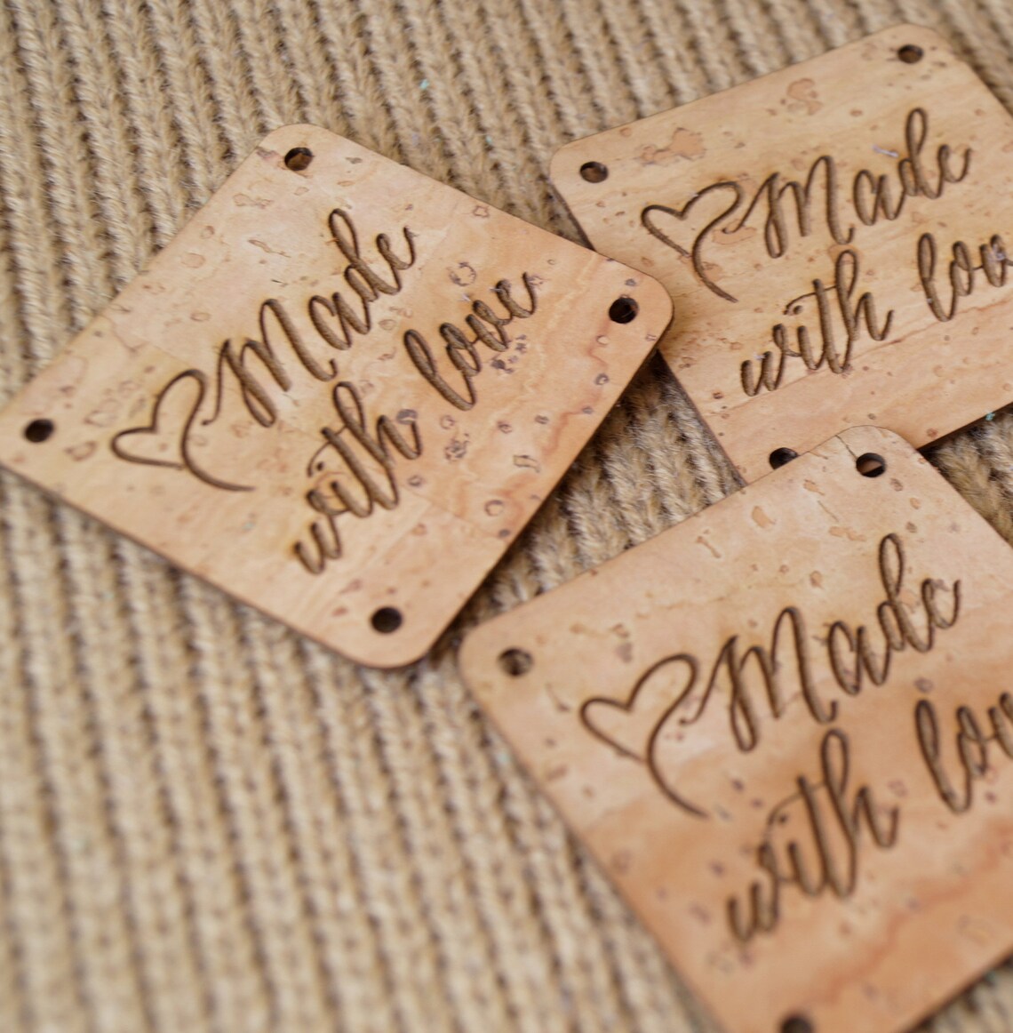 Custom Labels, Cork Leather Labels, Personalized Labels, Clothing ...